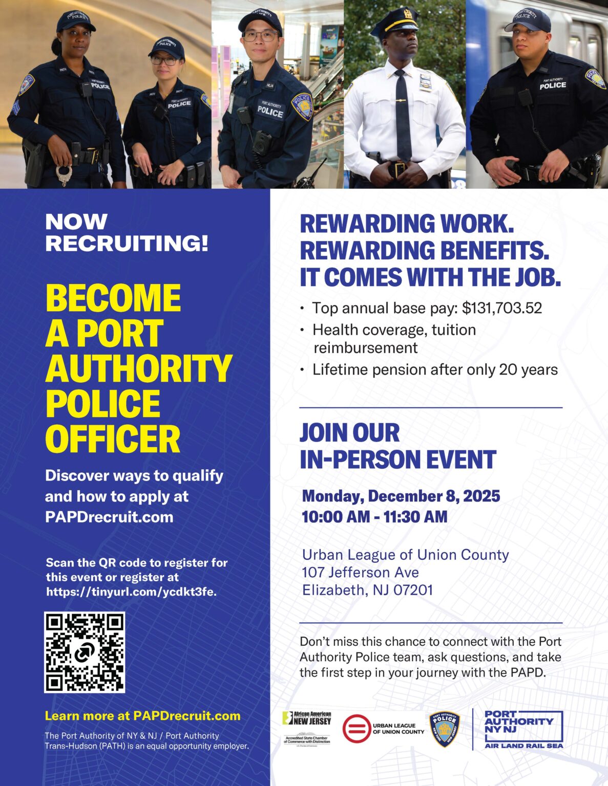 PAPD Recruitment Event at Urban League of Union County